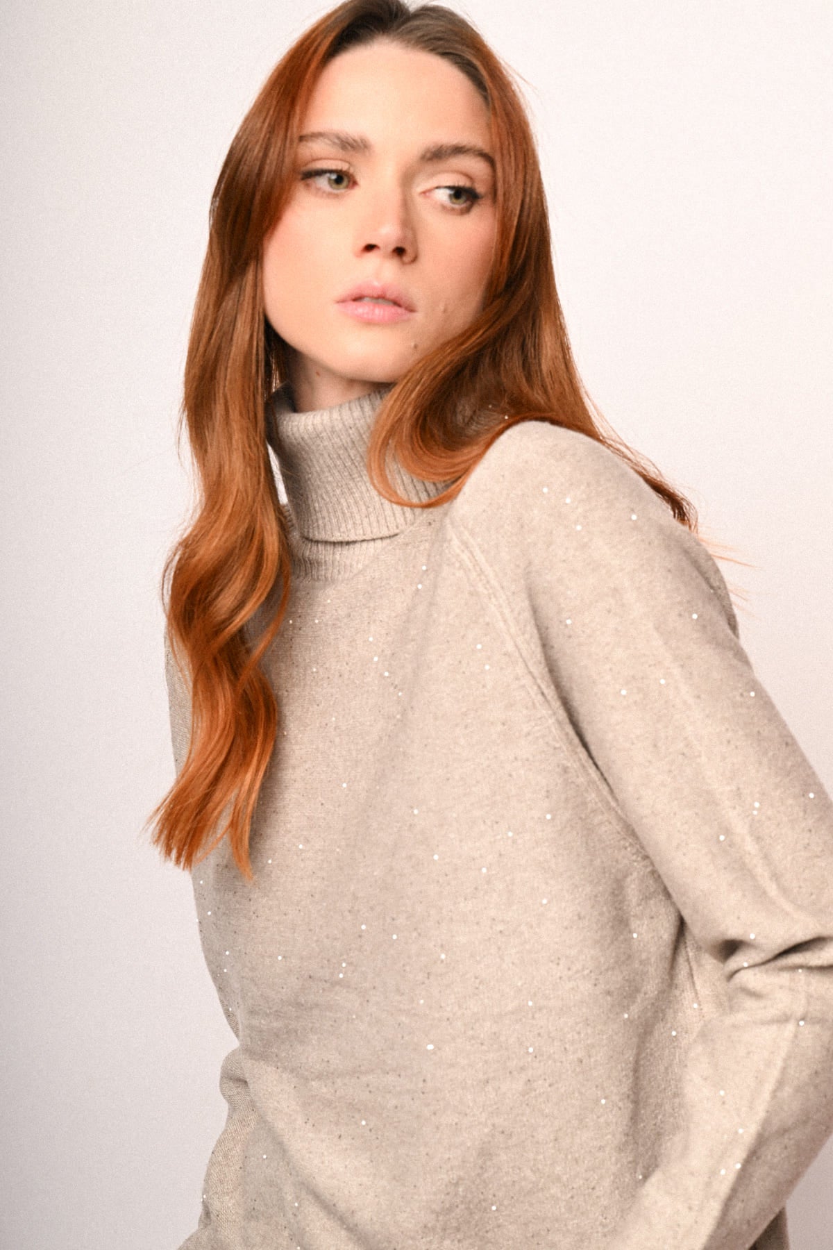 All-over mini sequin turtleneck – Nunalie-europa